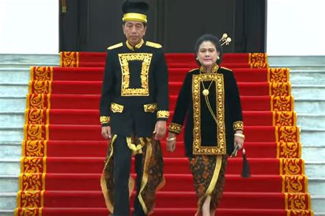 Ini Makna Filosofi Baju Adat Kustin Yang Dikenakan Jokowi Di Upacara