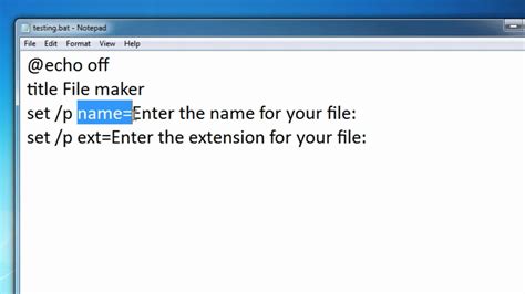 batch scripting 7 variables in directors youtube