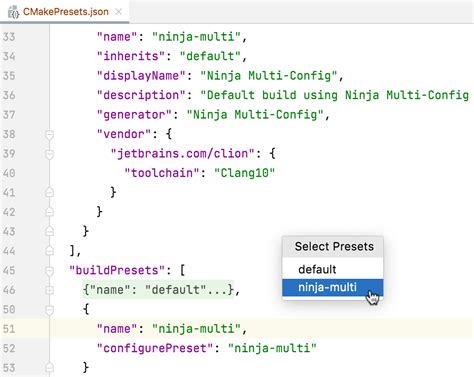 cmake presets clion documentation