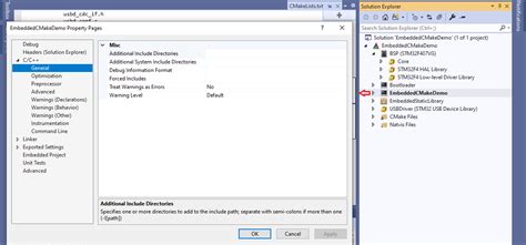 advanced embedded cmake project structure visualgdb documentation