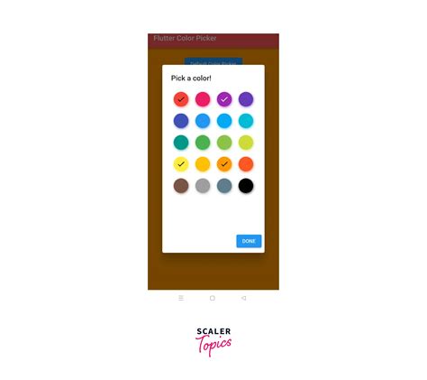 how to make color picker in flutter scaler topics