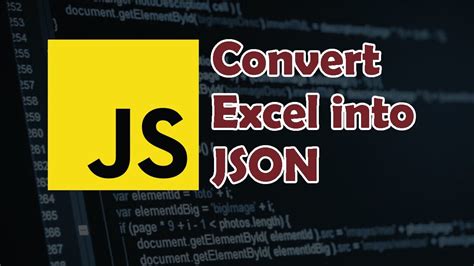 how to convert excel to json in javascript youtube