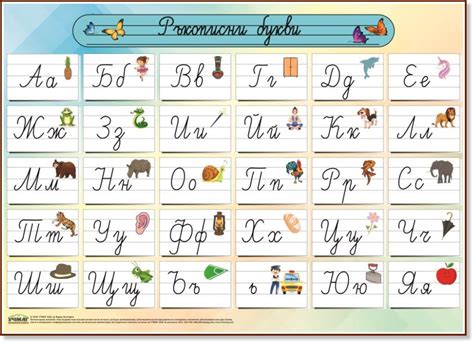 Стенно учебно табло Българска азбука Ръкописни букви Store Bg