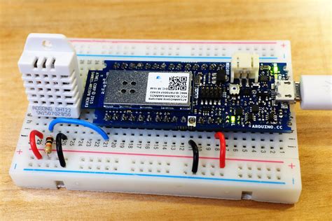 mkr1000 temp and humidity sensor arduino project hub