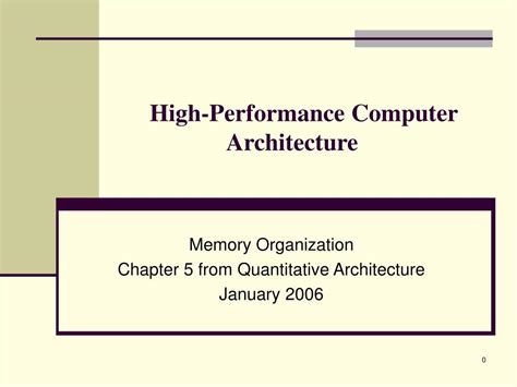 Ppt High Performance Computer Architecture Powerpoint Presentation