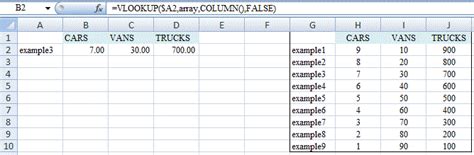 excel vlookup with a predefined and named range stack overflow