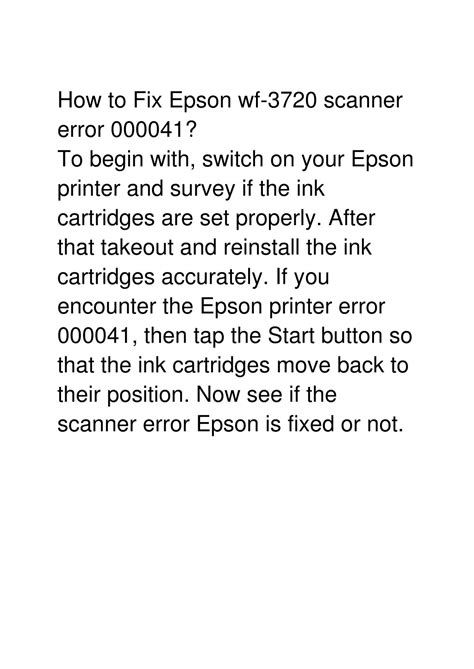 Ppt How To Fix Epson Printer Error 000041 Call Support 817 442 6637