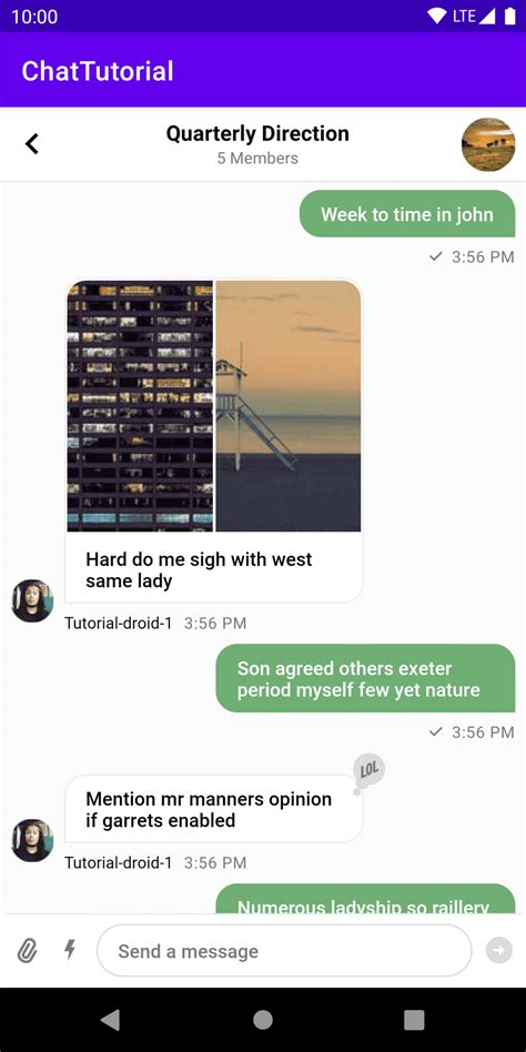 android in app messaging build chat w kotlin java
