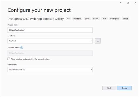 create an asp web forms application with a report