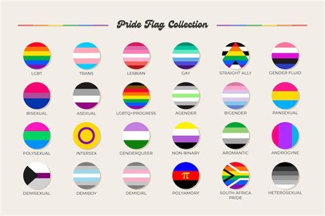 Colección De Banderas De Orgullo De Identidad Sexual Lgbtq Bandera De