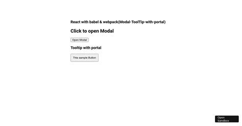 react portal modal example codesandbox