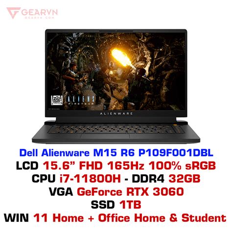 Laptop Gaming Dell Alienware M15 R6 P109f001dbl Gearvn Com