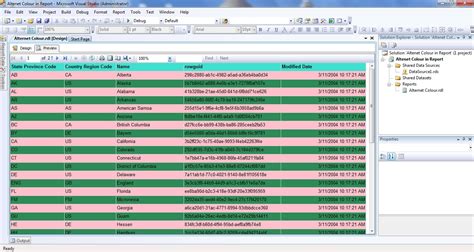 msbi question and answer by hussain alternating table row color in