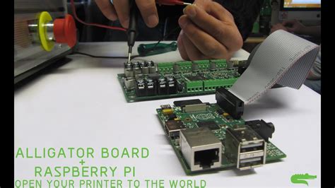 alligator board raspberry pi web interface for 3d