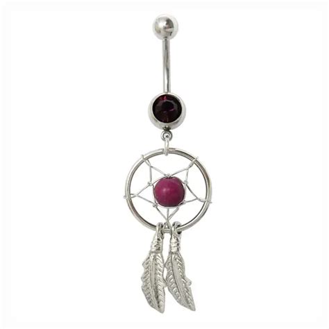 Buy Lnrrabc Hot Women Punk Rock Dream Catcher Navel