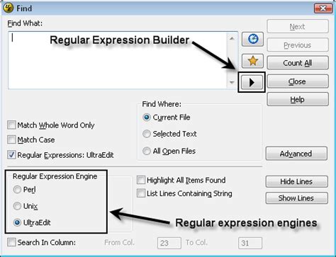 regular expression builder