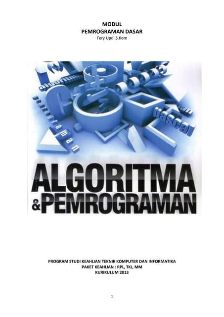 Modul Algoritma Pemrograman Dasar X Rpl Pdf