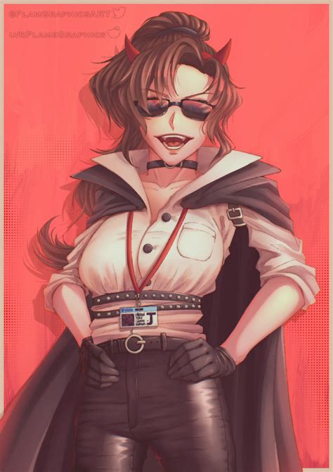 Safebooru 1girl Breasts Brown Hair Cape Choker Fake Horns