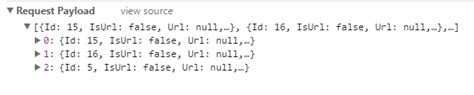 c why does the web api controller get null data from client through