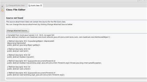 junit class file editor source not found error for ilock
