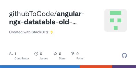 github githubtocode angular ngx datatable old stackblitz created
