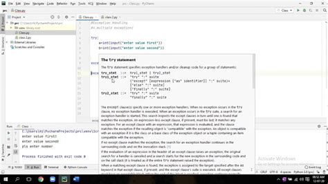 23 python exceptions handling continue youtube