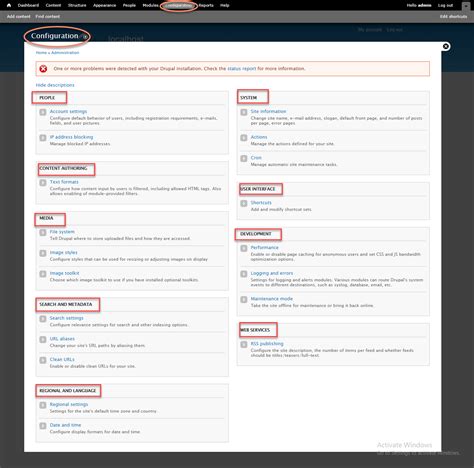 create drupal 8 website using basic elements