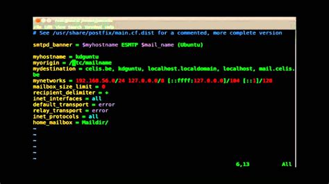 configuring dns and postfix on ubuntu benisnous