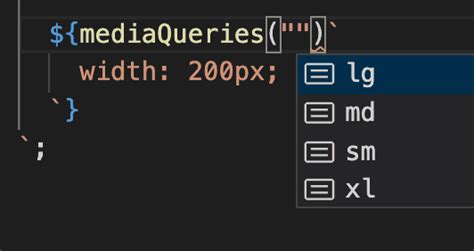reusable media queries with styled components