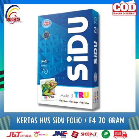Jual Kertas Hvs Sidu Sinar Dunia Folio F4 70 Gr Rim Shopee Indonesia