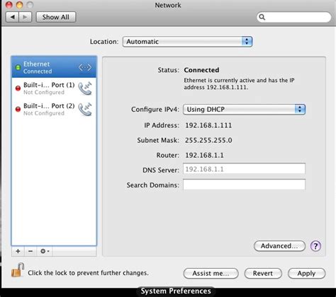 Assigning A Static Ip Address On A Wireless Mac Computer Internet