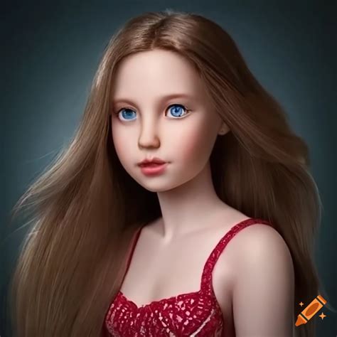 Beautiful Woman Portrait Real Life Super Detailed Enhanced Morphs Into