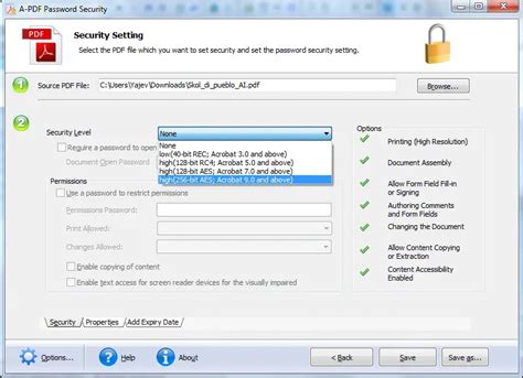 a pdf for encryption and decryption