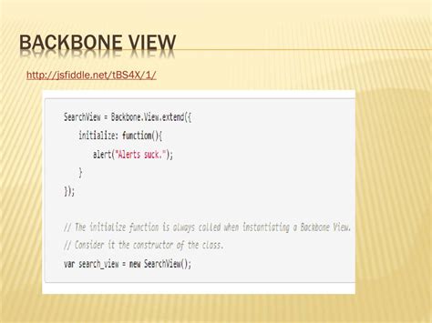 ppt introduction to backbone js powerpoint presentation free