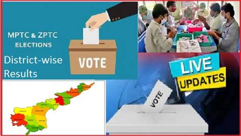 Ap Mptc Zptc Elections 2021 Live Updates District Wise Results
