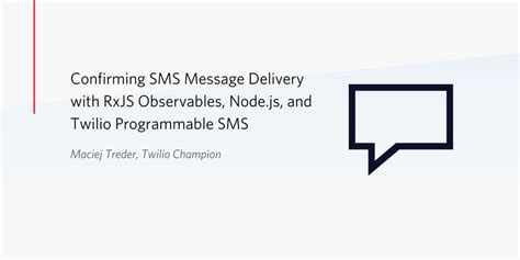 confirming sms message delivery with rxjs observables node js and