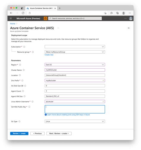 quickstart create an azure kubernetes service aks