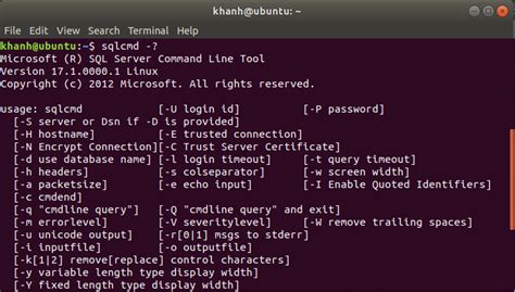 install mssql command line tool sqlcmd on ubuntu huong dan java
