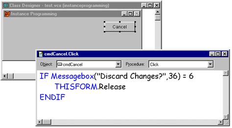 visual foxpro object orientation in visual foxpro computers