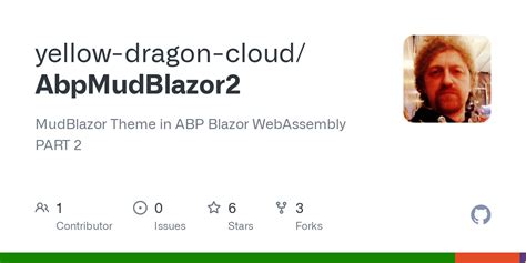 github yellow dragon cloud abpmudblazor2 mudblazor theme in abp