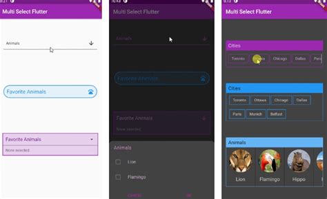 multi select flutter a package for creating multi select widgets in a