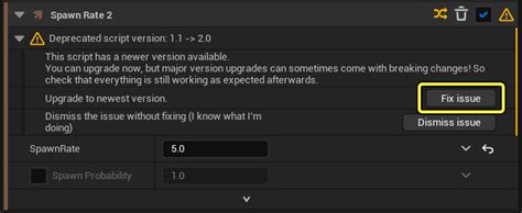 versioning modules in niagara effects for unreal engine unreal engine
