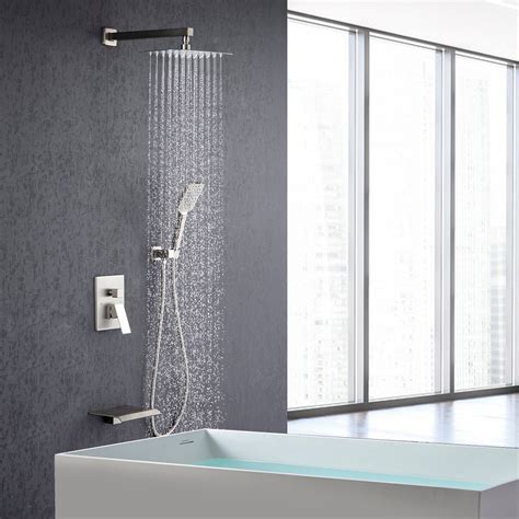 【rainlex Rx97203 12】12 Shower Head Three Function Wall Mount Pressure