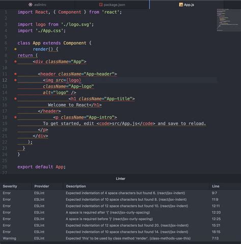 how to customize eslint rules with an ejected create react app