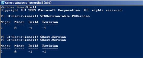 powershell provides different features according to its version here