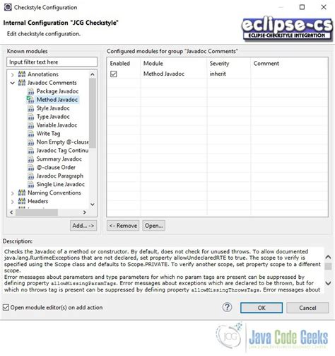 eclipse checkstyle plugin example examples java code geeks 2022