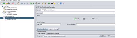 jmeter script recording issue proxy working but no recording stack