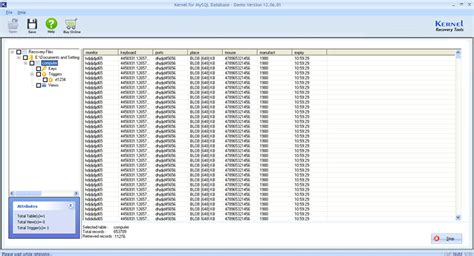 how to recover mysql database