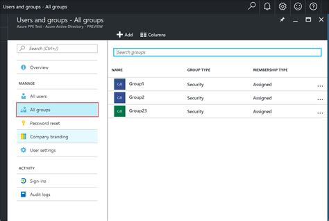 create a group for users in azure ad microsoft docs