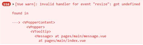 [vue warn] invalid handler for event resize got undefined · issue
